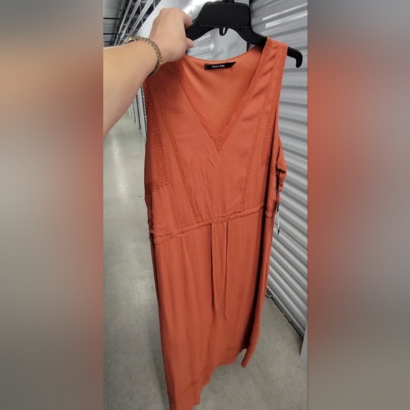 Doe & Rae | Dresses | New Rust Lace Midi Dress Size Large | Poshmark